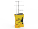 Rectangular Display Rack/Podium Tower with Graphic - Exhibit Supply