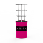 Rectangular Display Rack/Podium Tower with Graphic - Exhibit Supply