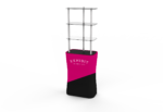 Rectangular Display Rack/Podium Tower with Graphic - Exhibit Supply