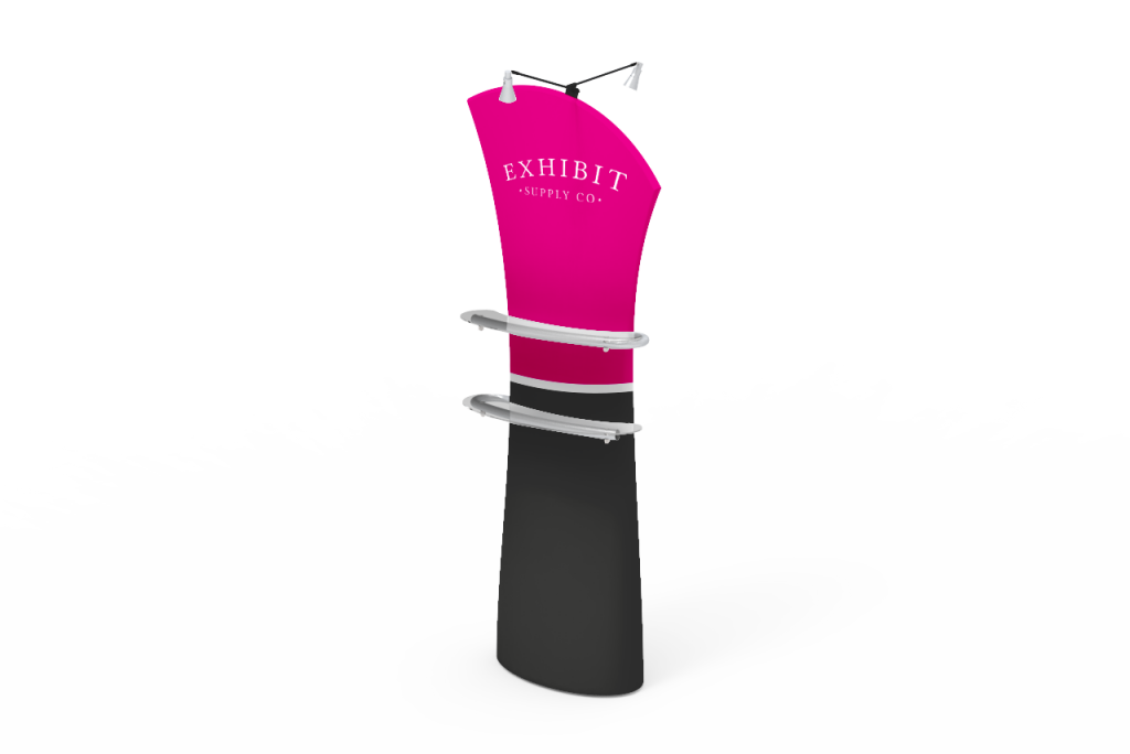Tension Top Fabric Stand Angled - Exhibit Supply